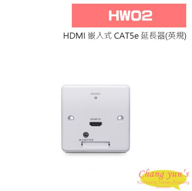 HW02 HDMI 嵌入式 CAT5e 延長器(英規) | 【昌運科技】推薦:高雄監視器、台南監視器、屏東監視器攝影機器材、遠端錄影主機、門禁系統(器材)、車道、總機，監視器工廠，AHD ...